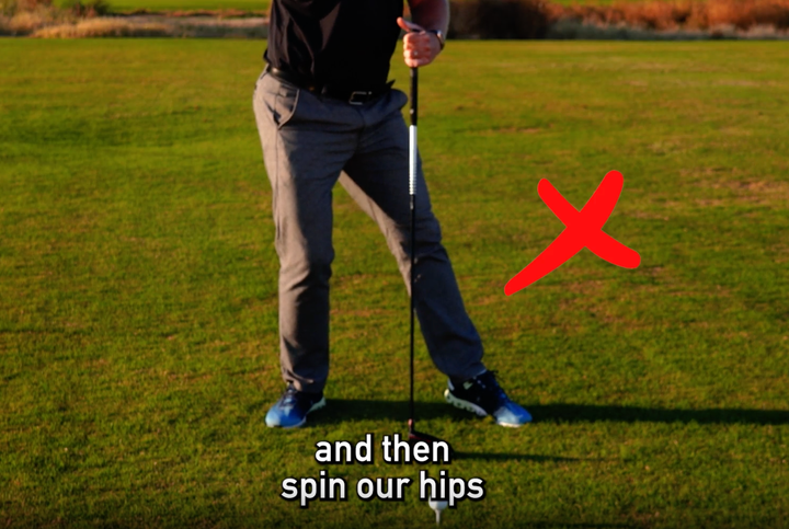 Use this hip rotation tip to develop more power through your downswing
