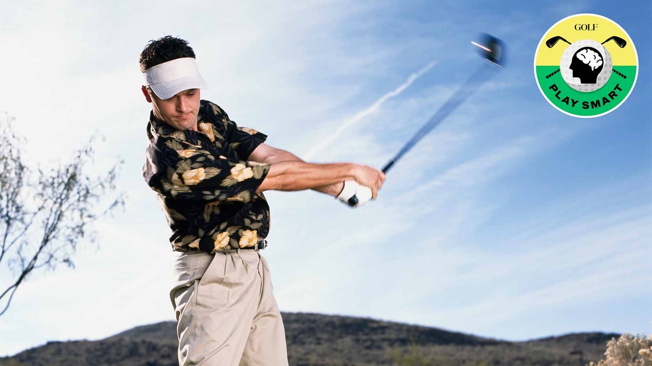 Learn how to slow down your golf swing to produce straighter shots