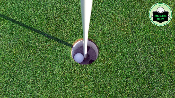 On a par 3, my partner's shot knocked my ball into the hole! Is it an ace?