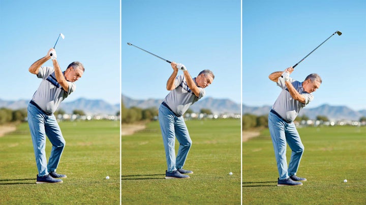 Get to this position at the top of the backswing to make better contact