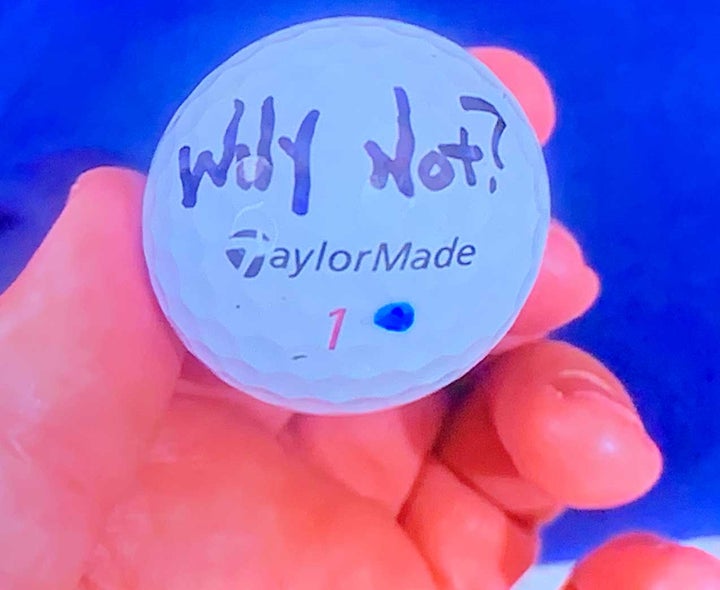 2 inspirational words the PGA Championship cult hero writes on his ball