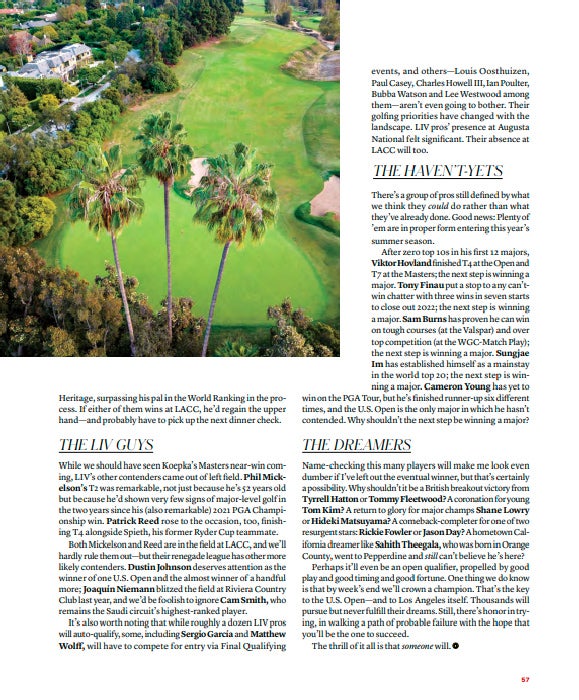 Get ready for the U.S. Open with GOLF Magazine's special 2023 preview