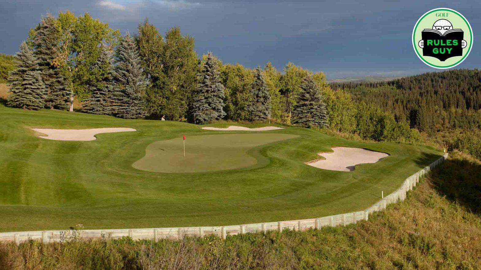 If a ball goes OB but emerges in-bounds on different hole, can you play it?