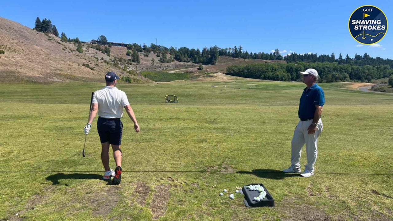 This slice drill helps you make better contact and hit straighter shots