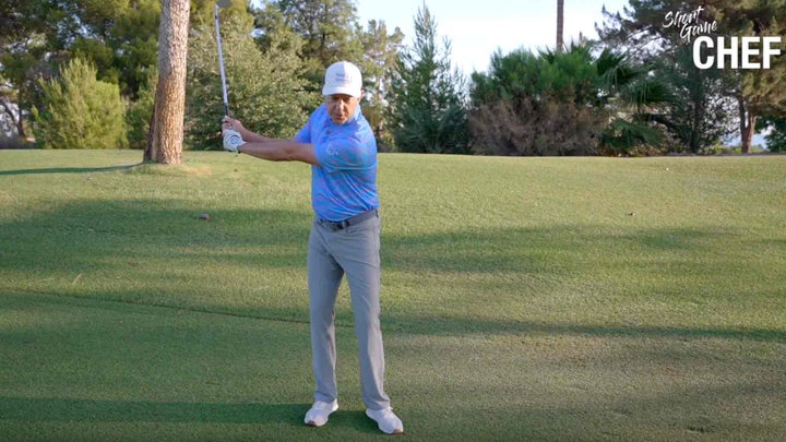 A 50-yard, half-wedge shot can be tricky. Here's how to dominate it