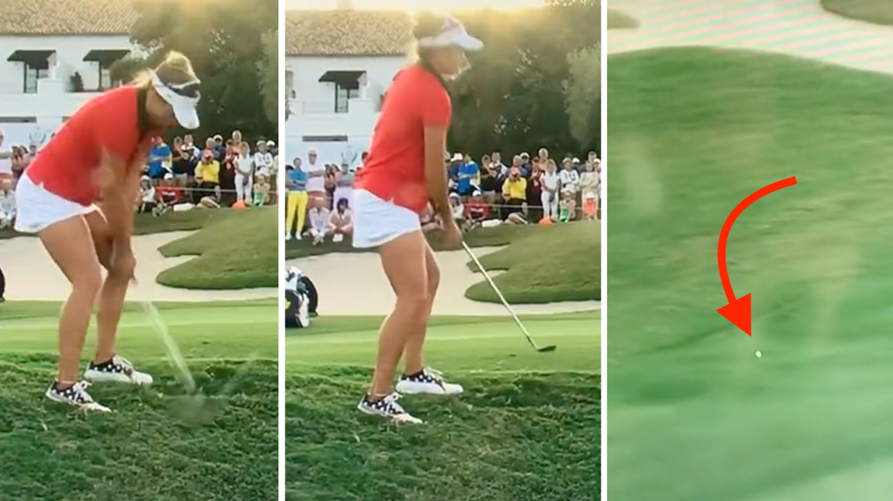 Shocking Lexi Thompson shank at Solheim Cup comes at critical moment