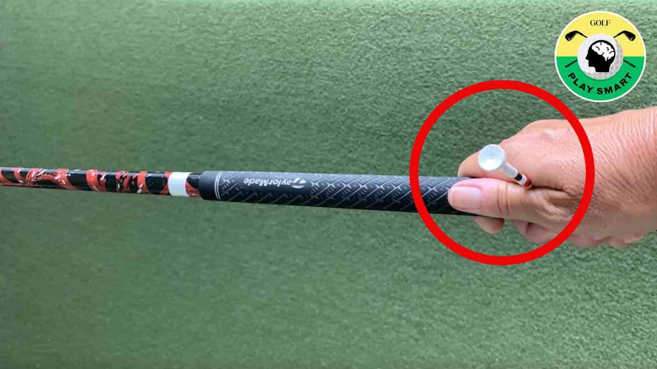 Use a tee in your grip to help fix your ball flight. Here's how