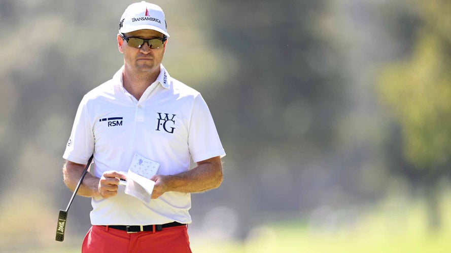 Zach Johnson explains why this practice-swing quirk bothers his wife