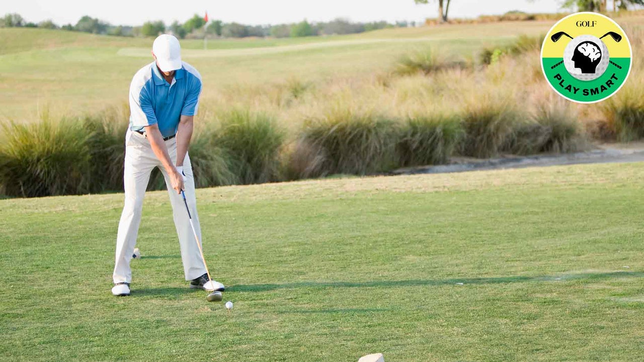 This hack shows you how far to stand from the golf ball