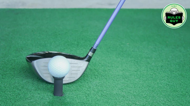 Is it legal to play a round using a driving range-style tee? Rules Guy