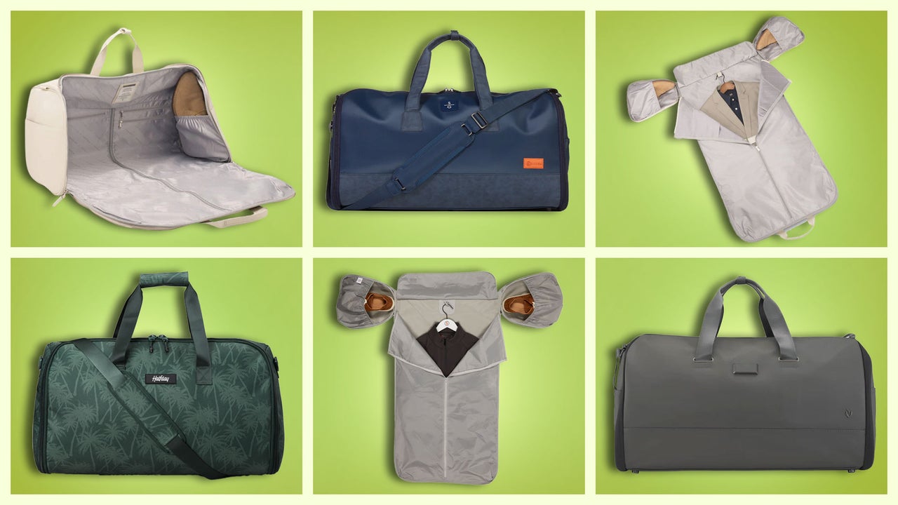 2-in-1 weekend garment bags will help you strategically pack