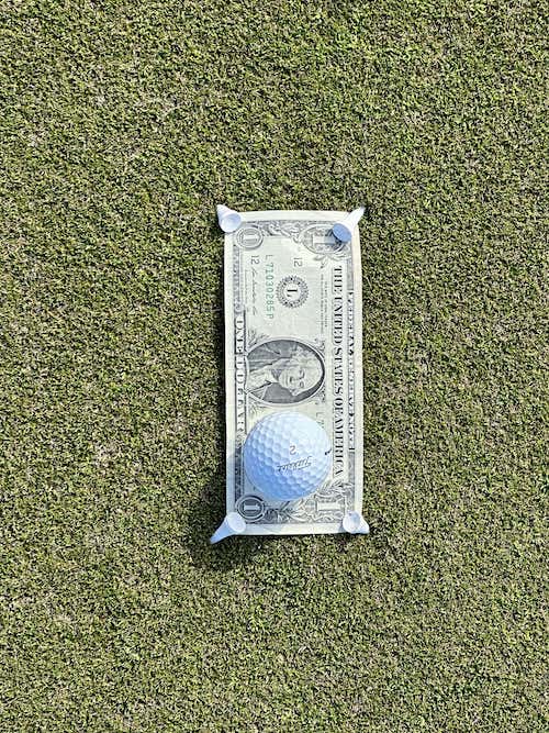 This dollar bill putting drill is absolute money to dial in your stroke