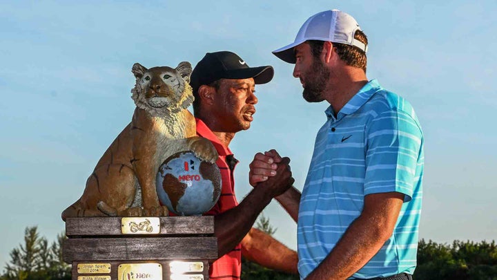 1 move Tiger Woods does on every shot ... that wows Scottie Scheffler