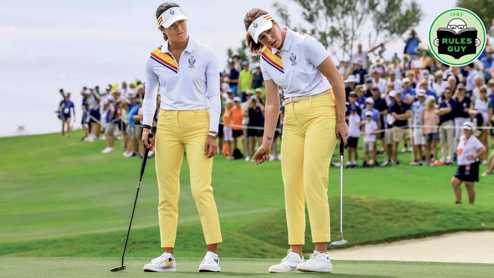 Is it legal to help a partner line up a putt in a better-ball tournament?