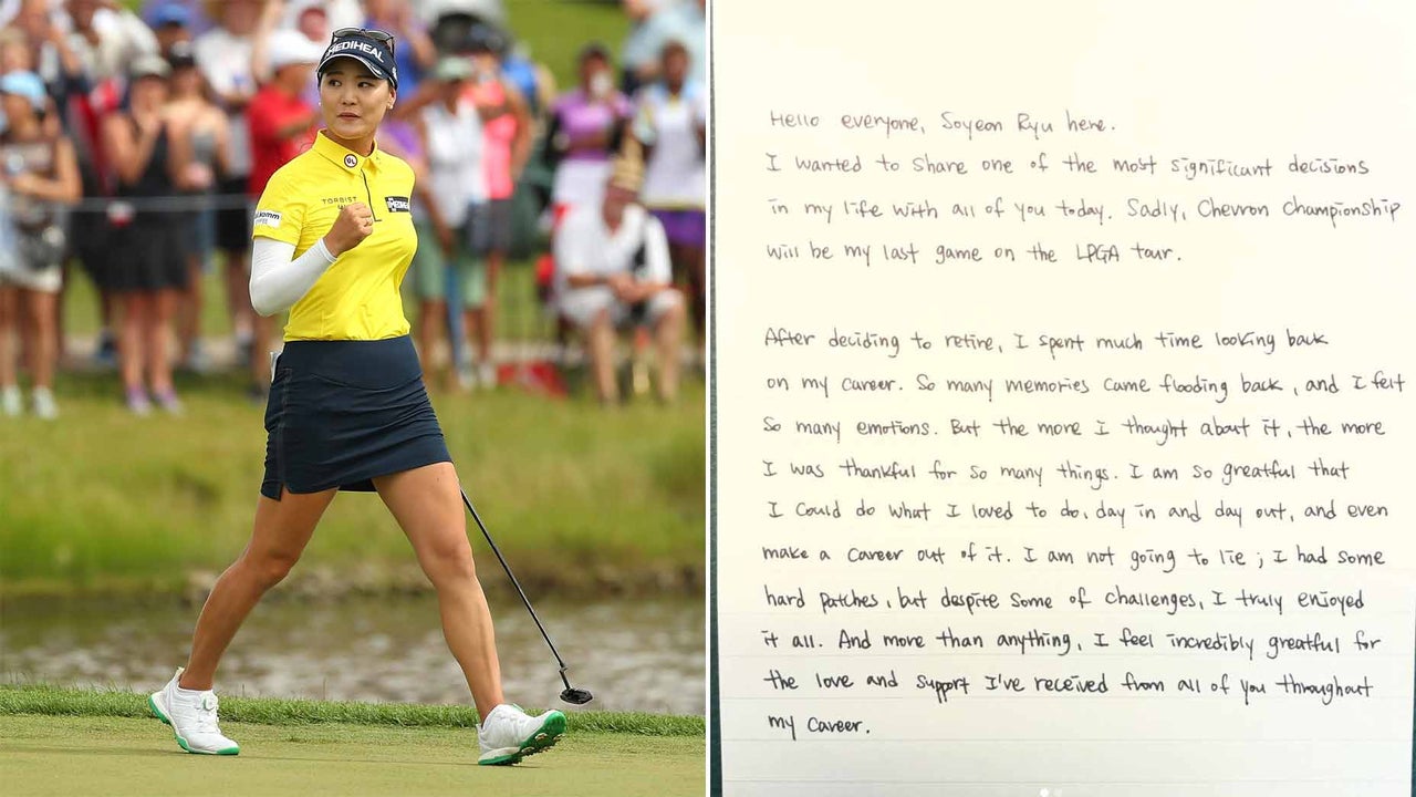 So Yeon Ryu announces retirement with heartfelt hand-written note