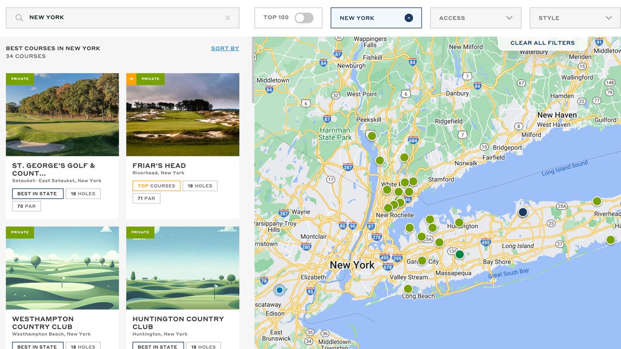 Looking for a golf course to play? Try this genius search-and-booking tool