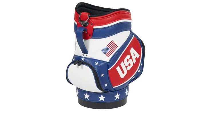 This USA-themed Den Caddy is perfect for a golf-lover's office