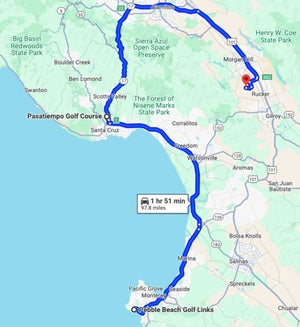 8 epic road trips made up exclusively of Top 100 public golf courses