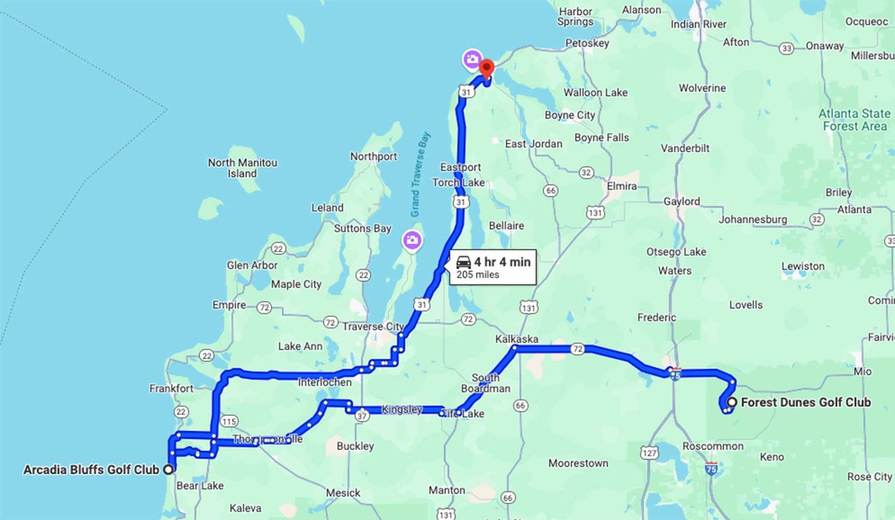 8 epic road trips made up exclusively of Top 100 public golf courses