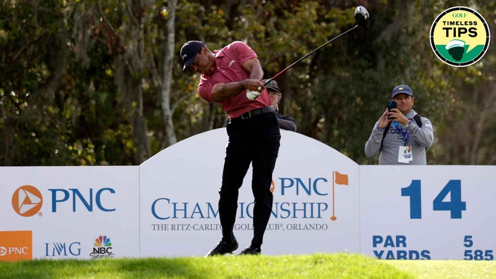 Copy Tiger Woods' posture to add serious power to your swing