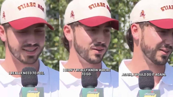 Masters contestant pees in Rae's Creek, then offers bold response