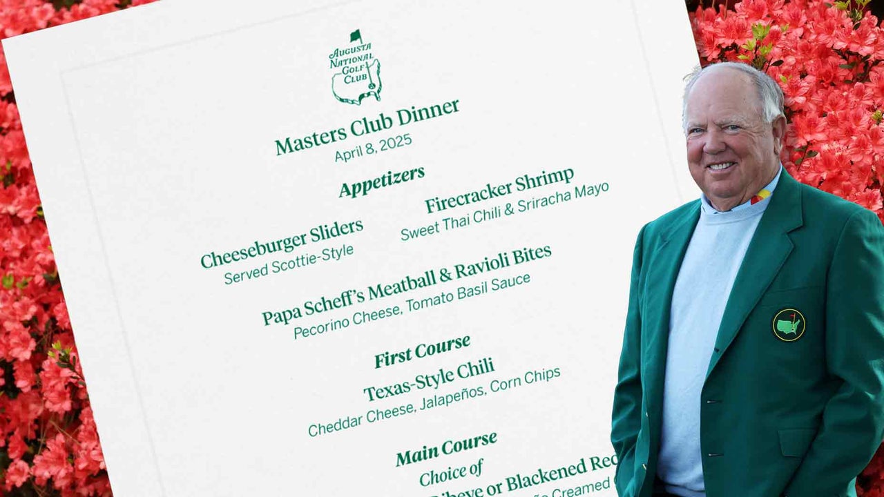 Rory McIlroy reveals his Masters Champions Dinner menu