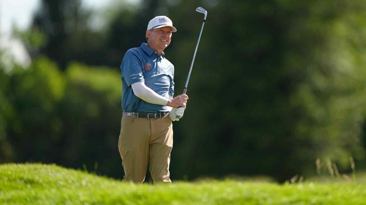 Club pro Jason Caron in position for remarkable senior major win