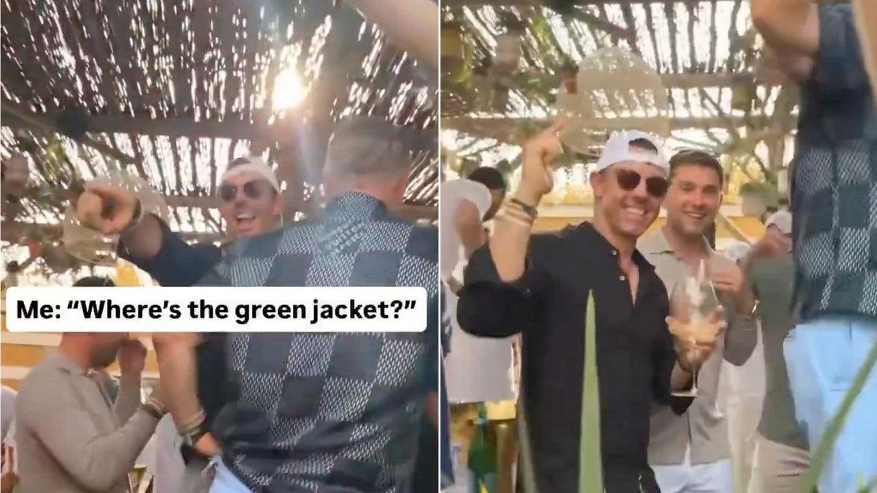 Rory McIlroy's green-jacket celebration continues in viral video