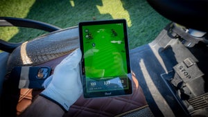 Pinned Golf's 'Caddie' allows you to take the cart GPS screen anywhere