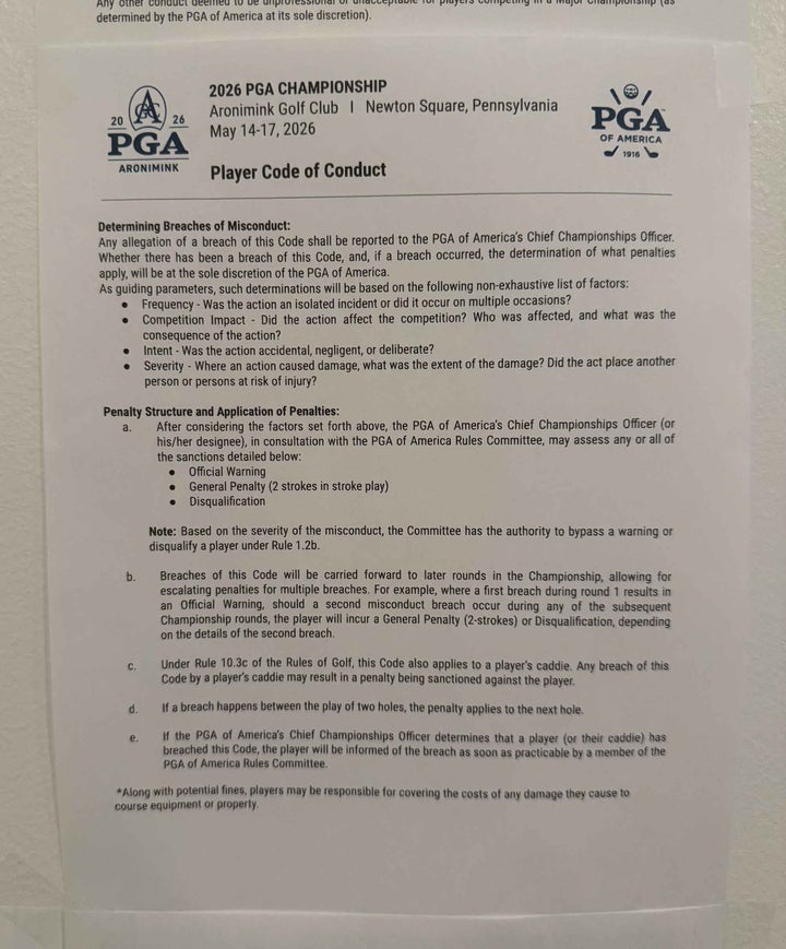 Inside the new rules policing player behavior at PGA Championship